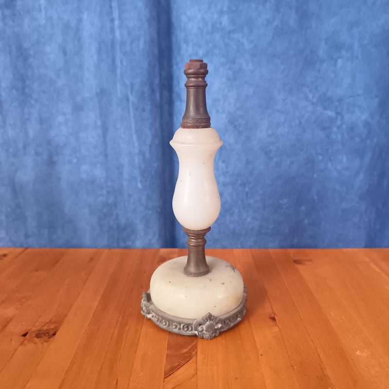 Marble and Spelter Lamp - Etsy