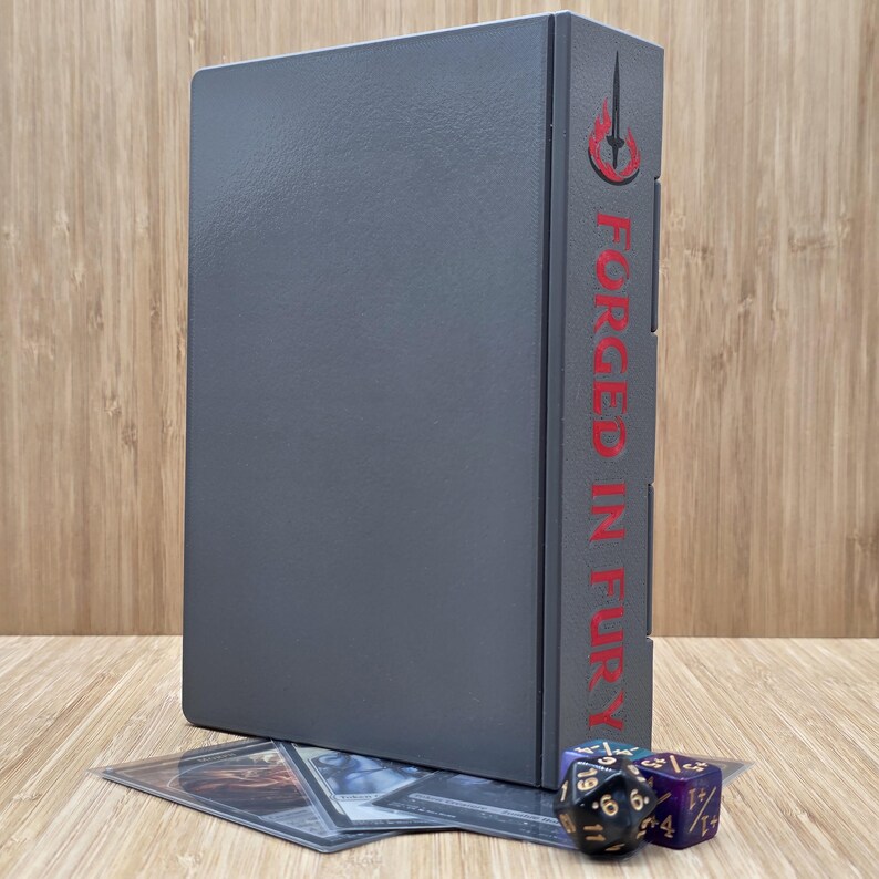 MTG Commander Deck Box, Forged in Fury, Fire Dragon, Mono Red EDH, 3D ...