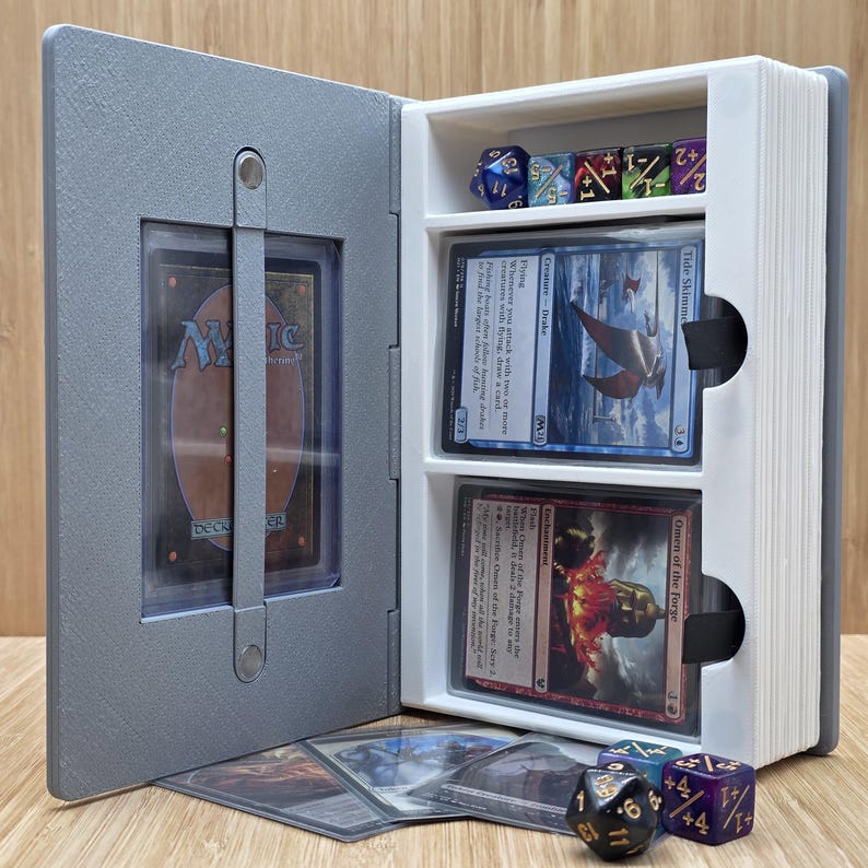 MTG Commander Deck Box, Forged in Fury, Fire Dragon, Mono Red EDH, 3D ...