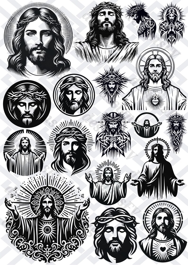 Jesus SVG Bundle, Jesus Png,religious Clipart, Skater Jesus, Jesus Svg ...