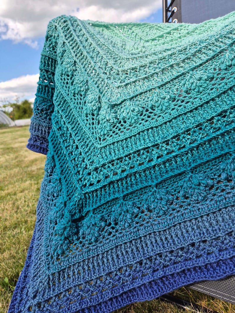 Freya’s Veil Crochet Shawl Pattern | Triangle, Intermediate Skill (PDF ...