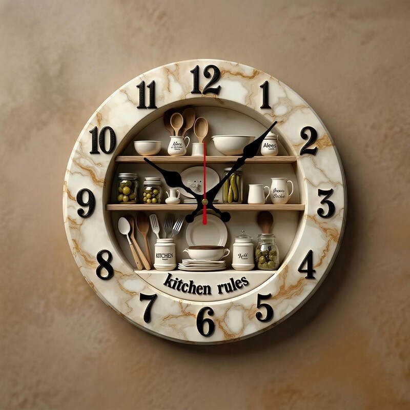 Kitchen Wall Clocks - Etsy UK