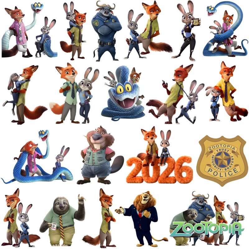 Zootopia Stickers - Etsy