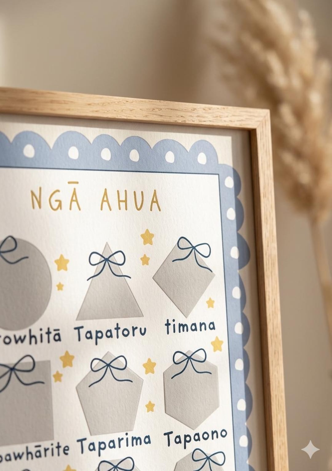 Māori Shapes Educational Poster | Ngā Āhua Learning Print for ...