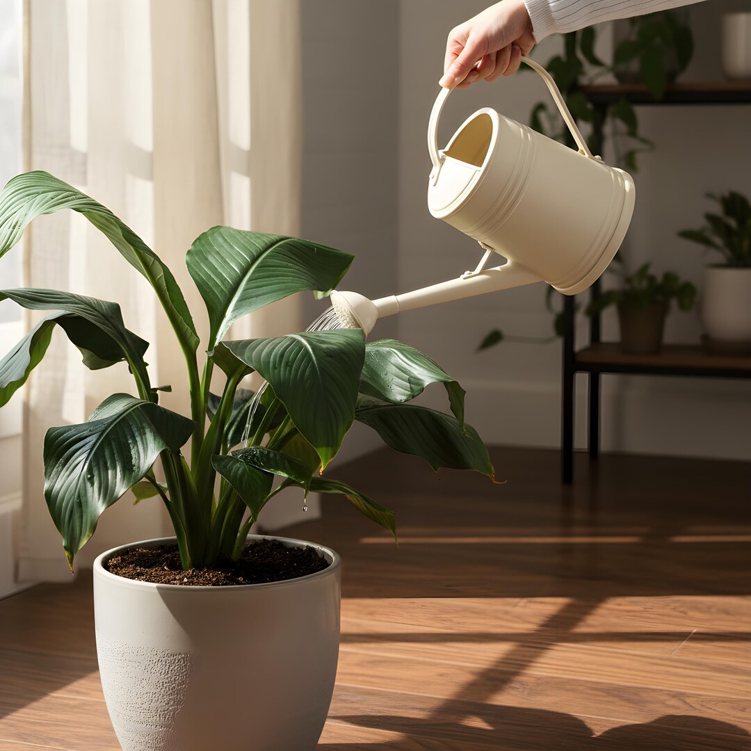 Modern Indoor Watering Can for Houseplants - Lightweight Plastic ...