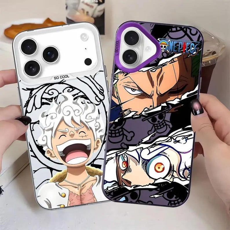 Luffy Gear 5 Phone Case | One Piece Anime iPhone Cover | Soft Clear TPU ...