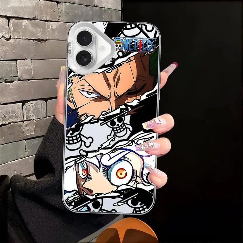 Luffy Gear 5 Phone Case | One Piece Anime iPhone Cover | Soft Clear TPU ...
