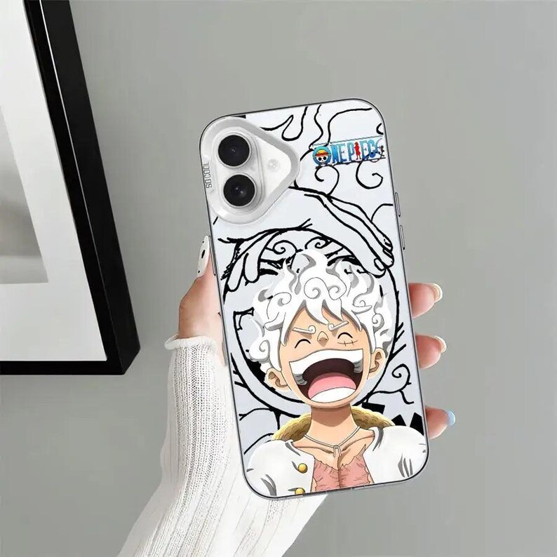 Luffy Gear 5 Phone Case | One Piece Anime iPhone Cover | Soft Clear TPU ...