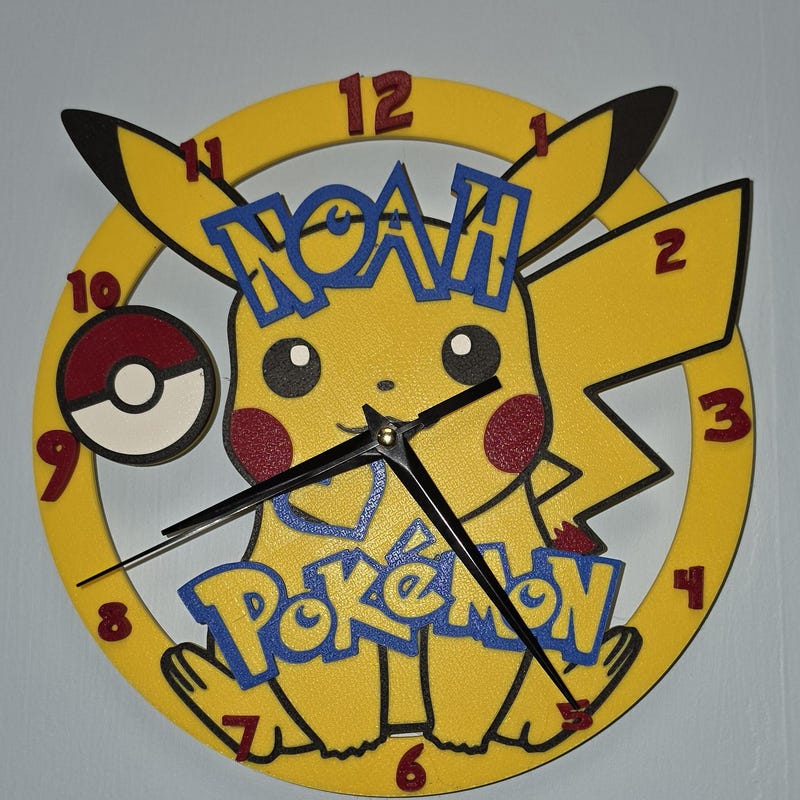 Pikachu Clock - Etsy UK