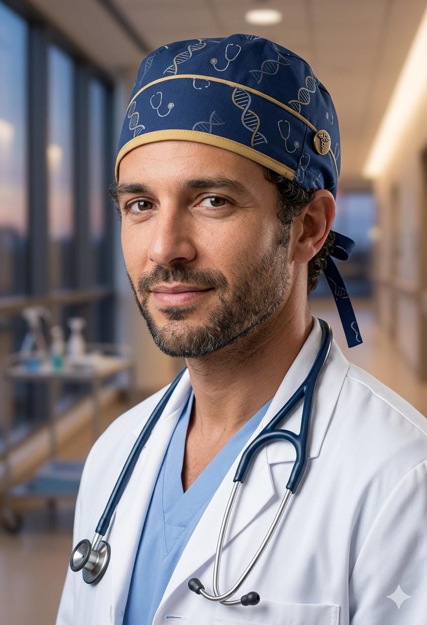 Surgical Cap Sewing Pattern PDF, Euro Style Scrub Hat Pattern for Women ...