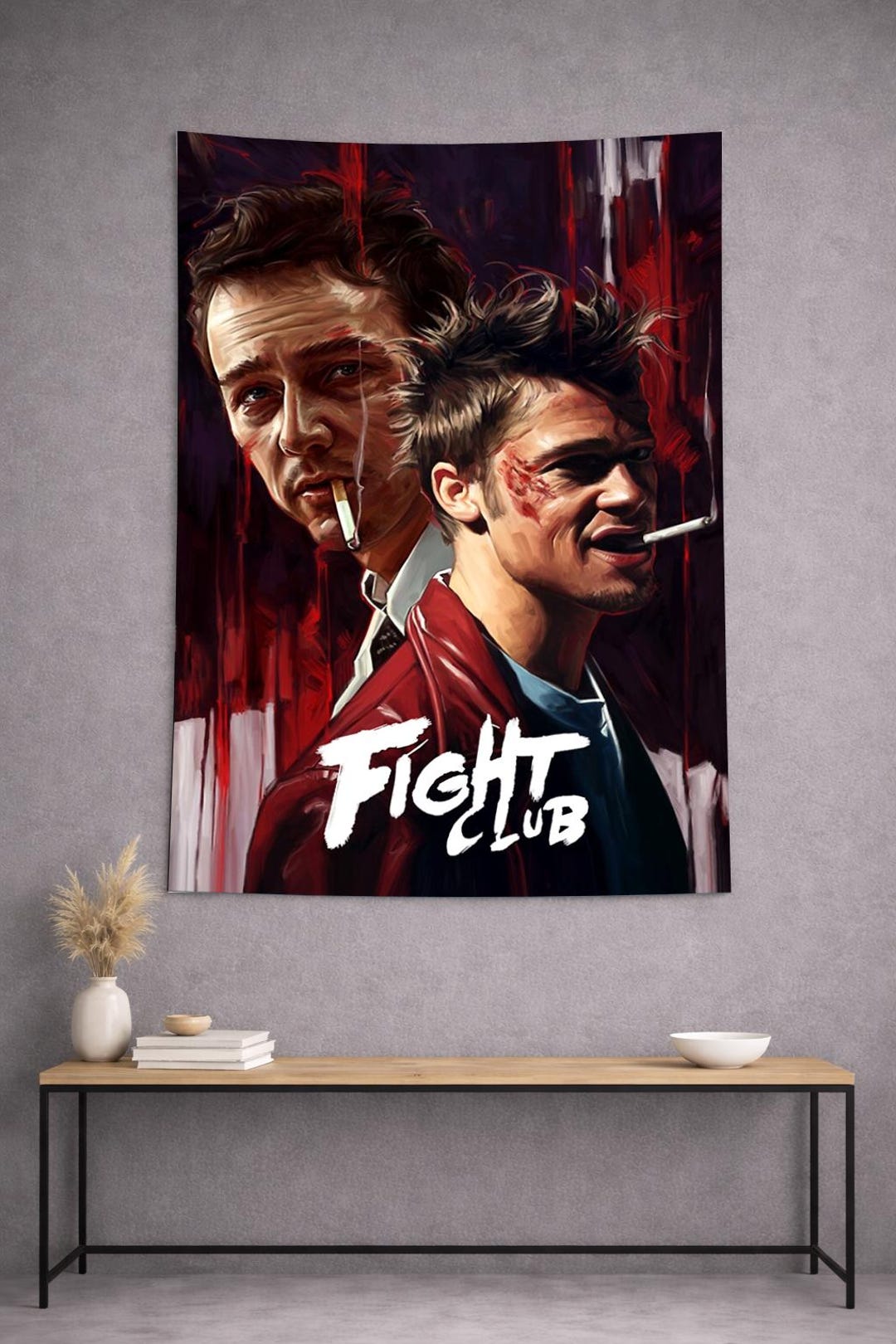 Fight Club Wall Art, Fight Club Tapestry, Wall Decor - Etsy