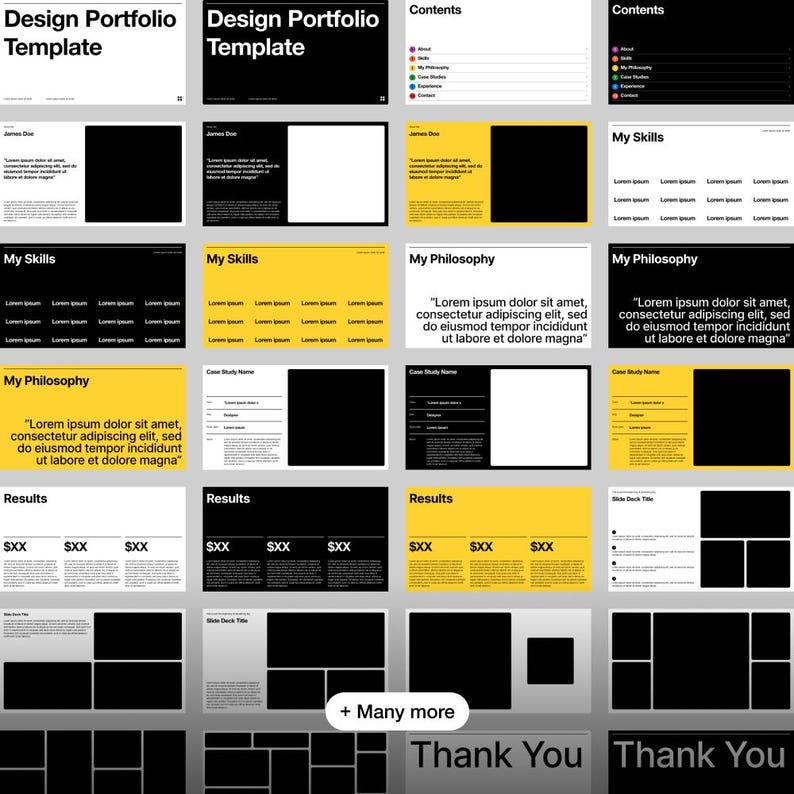 Graphic Design Portfolio Template Figma | Minimal Case Study Layout for ...