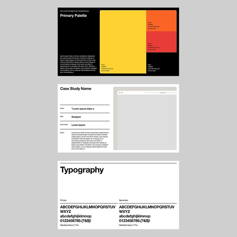 UI Portfolio Template for Figma, Product Design Case Study Layout, UI ...