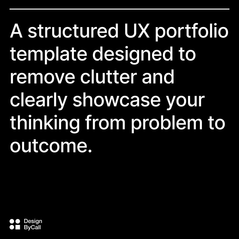 UX Portfolio Template for Figma – UX Case Study Presentation Layout for ...