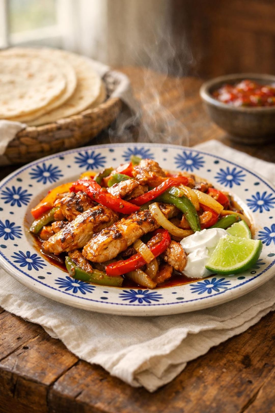 Hühnchen Fajitas Rezept | Easy One Pan mexikanisches Abendessen (PDF ...