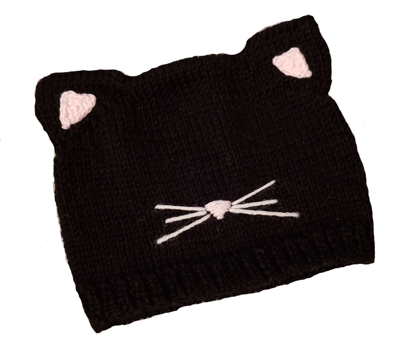 Black Cat Baby Hat Beanie Kitten Baby Hat Black Cat | Etsy