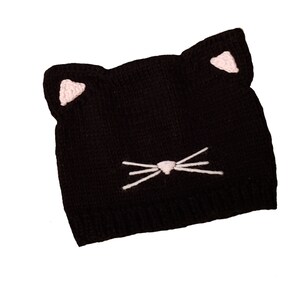 Black Cat Baby Hat Beanie Kitten Baby Hat Black Cat | Etsy