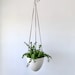 Large Hanging Bullet Planter, Ceramic Porcelain Hanging Planter, White ...