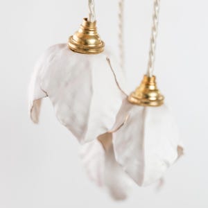 Bloom Pendant Light, Porcelain Translucent Light Fixture, Organic ...