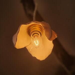 Bloom Pendant Light, Porcelain Translucent Light Fixture, Organic ...