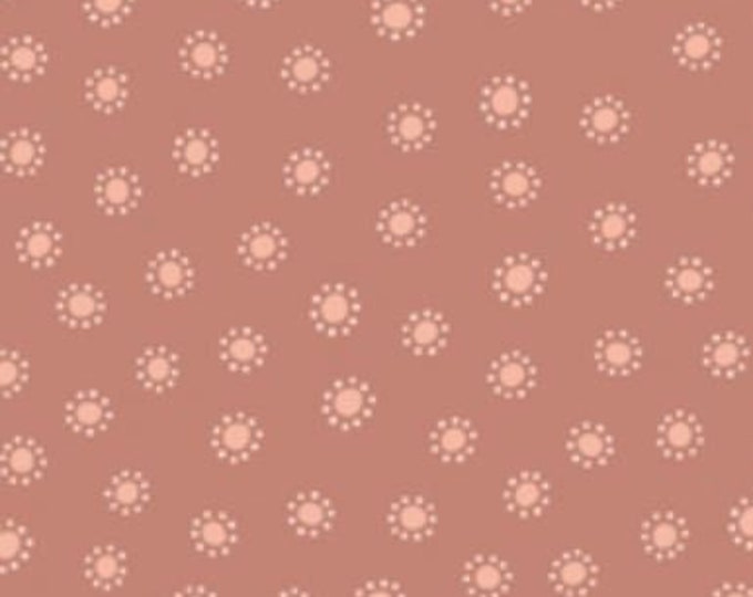 FAT QUARTER Lewis & Irene Hannah's Flowers Dots Terracotta - Etsy