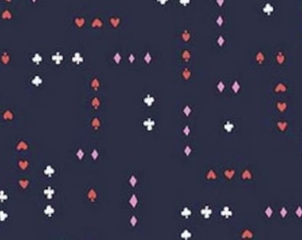 Down the Rabbit Hole Cards C12945 Navy by Riley Blake Alice in ...