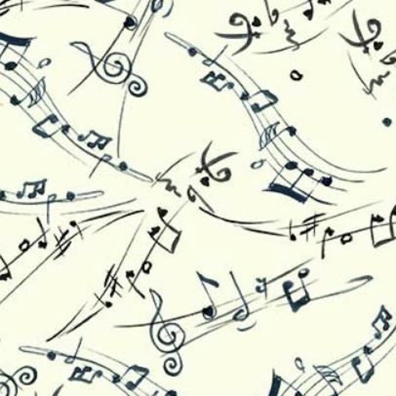 Music Note Fabric - Etsy