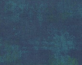 Grunge Basics Blue Steel 30150-385 by Basicgrey for Moda 100% Cotton ...