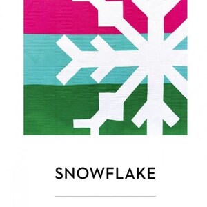 Modern Handcraft SNOWFLAKE Quilt Pattern - Etsy