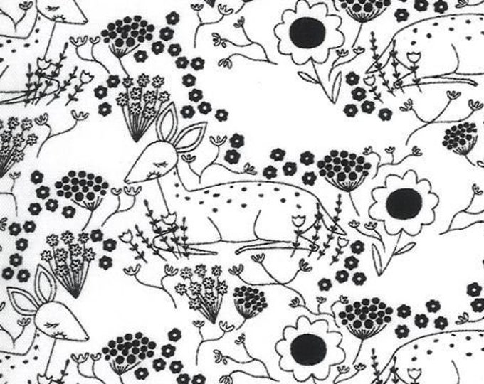 FAT QUARTER Moda Dwell in Possibility by Gingiber Meadow Deer Night - Etsy