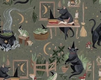 Frogs From the Goblincore Collection Cypress Dear Stella Fabrics - Etsy