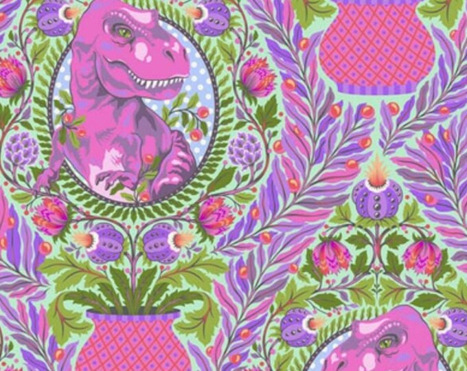 Free Spirit ROAR! by Tula Pink Tree Rex Mist - Etsy