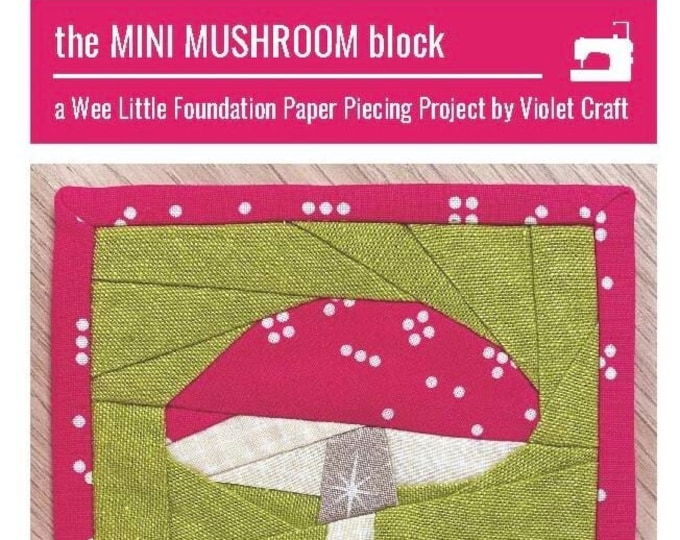 Mushroom Paper Pieced Quilt Block Pattern, PDF - Etsy Canada