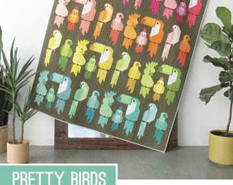 FLORENCE FLAMINGO Quilt Pattern by Elizabeth Hartman - Etsy