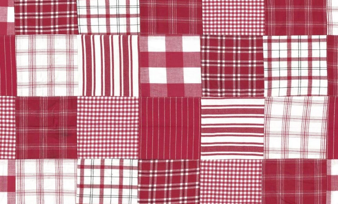 Moda PANACHE WOVEN by Pieces to Treasure Patchwork Red White - Etsy