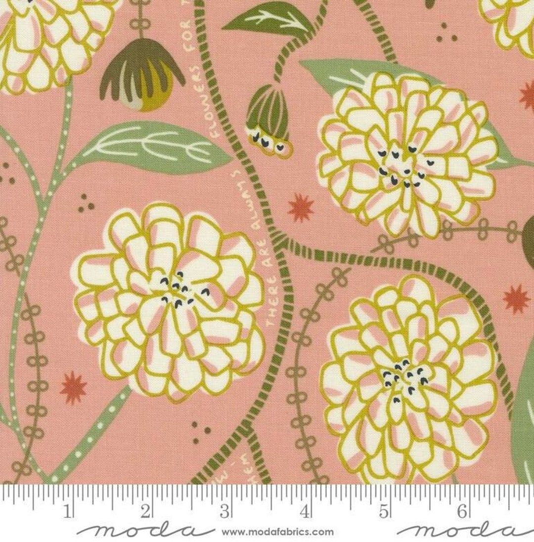 Moda IMAGINARY FLOWERS by Gingiber Matisses Garden Large Floral Blossom ...
