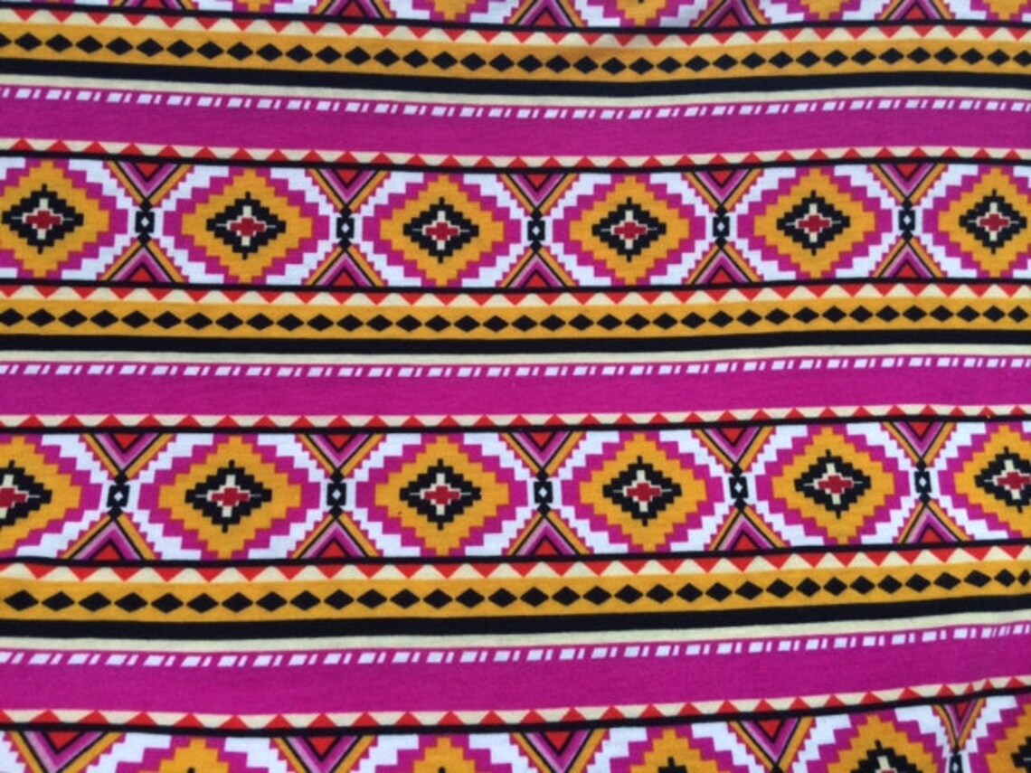 Aztec Fashion Knit Pink/orange - Etsy