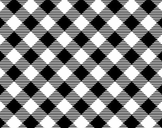 LAST YARD Studio E Holiday Road Trip Diagonal Buffalo Plaid Black/white ...