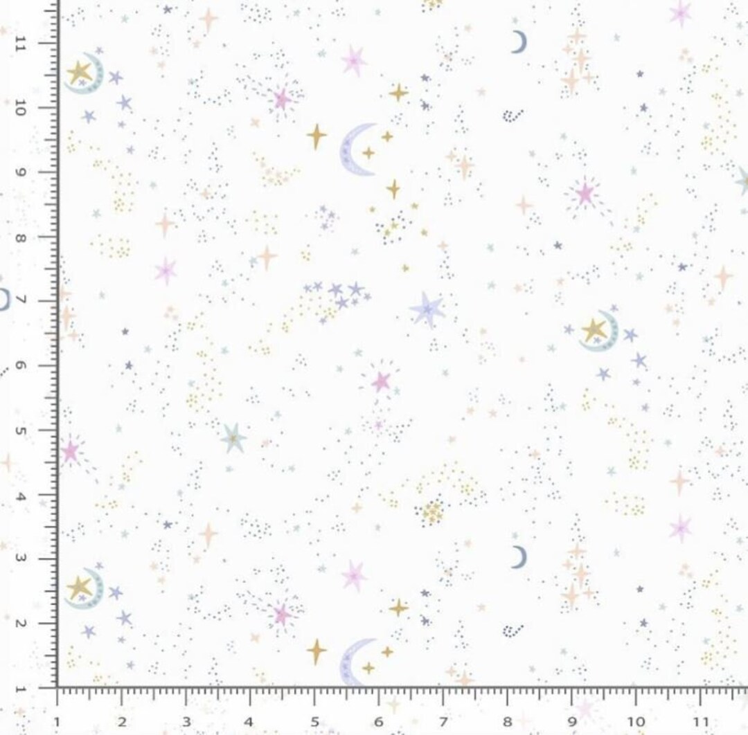 108" WIDEBACK Dear Stella Starry Night White - Etsy