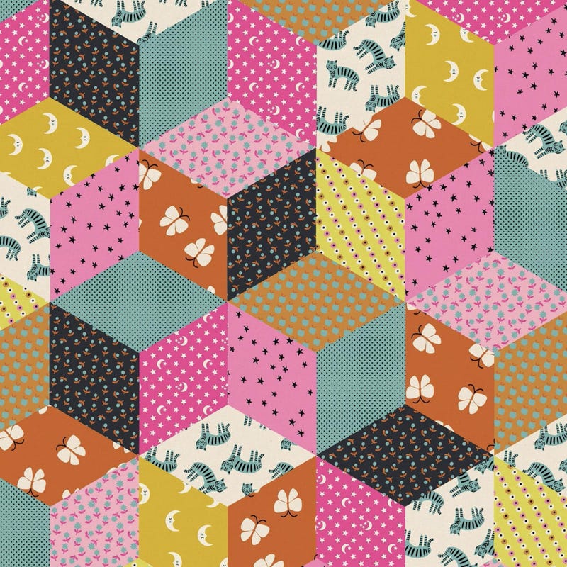 Ruby Star Fabric - Etsy