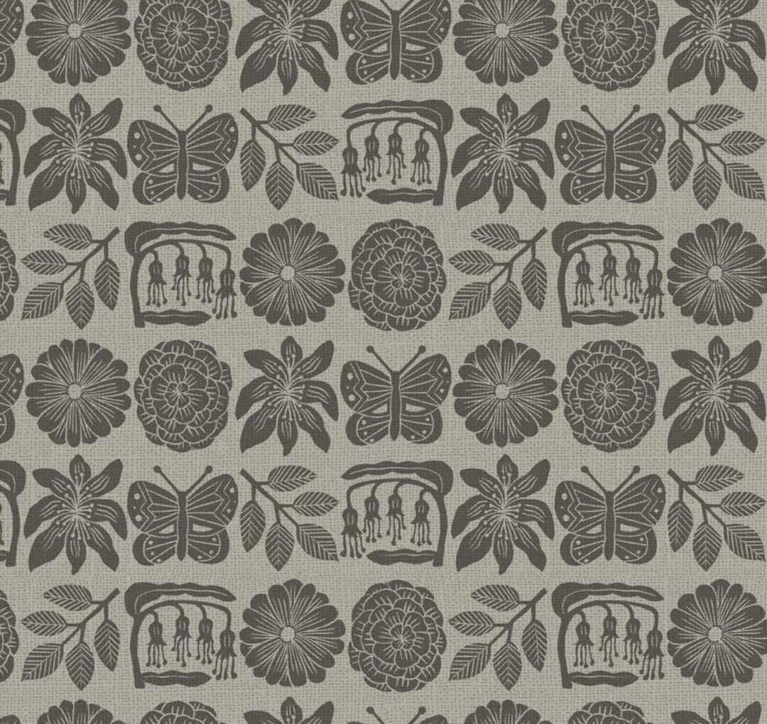 Figo Fabrics FOLKTALE Main Taupe (GRAY) - Etsy