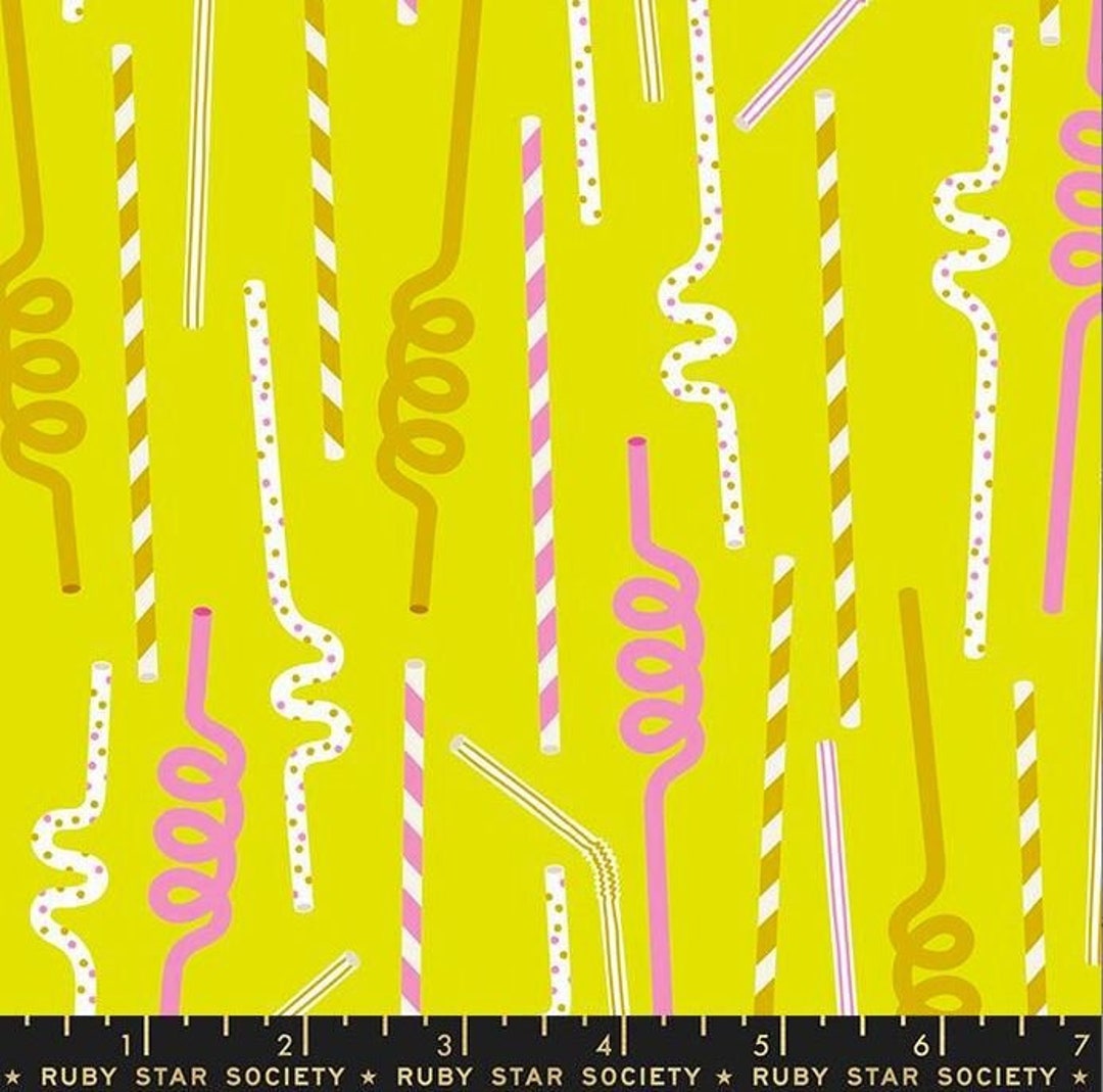 Moda Ruby Star Society SUGAR CONE by Kim Kight Straws Citron - Etsy