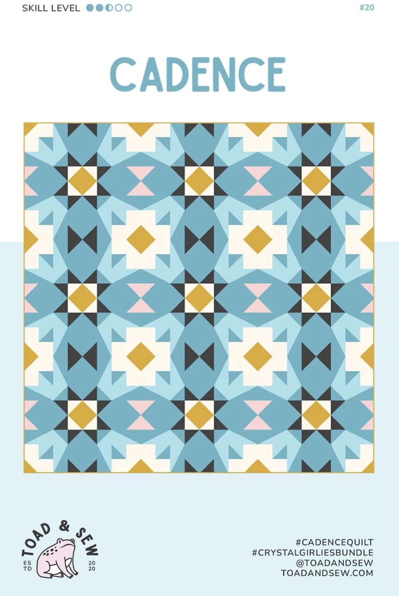 Toad & Sew CADENCE Quilt Pattern (PAPER) - Etsy
