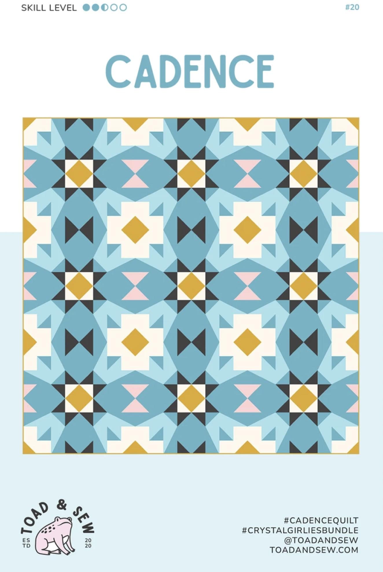 Toad & Sew CADENCE Quilt Pattern (PAPER) - Etsy