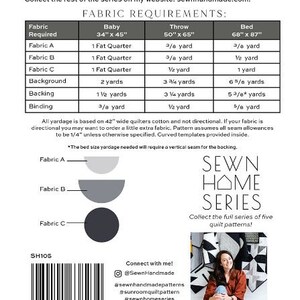 Sew Handmade - Sewn Home Series - Sunroom Quilt Pattern - Etsy