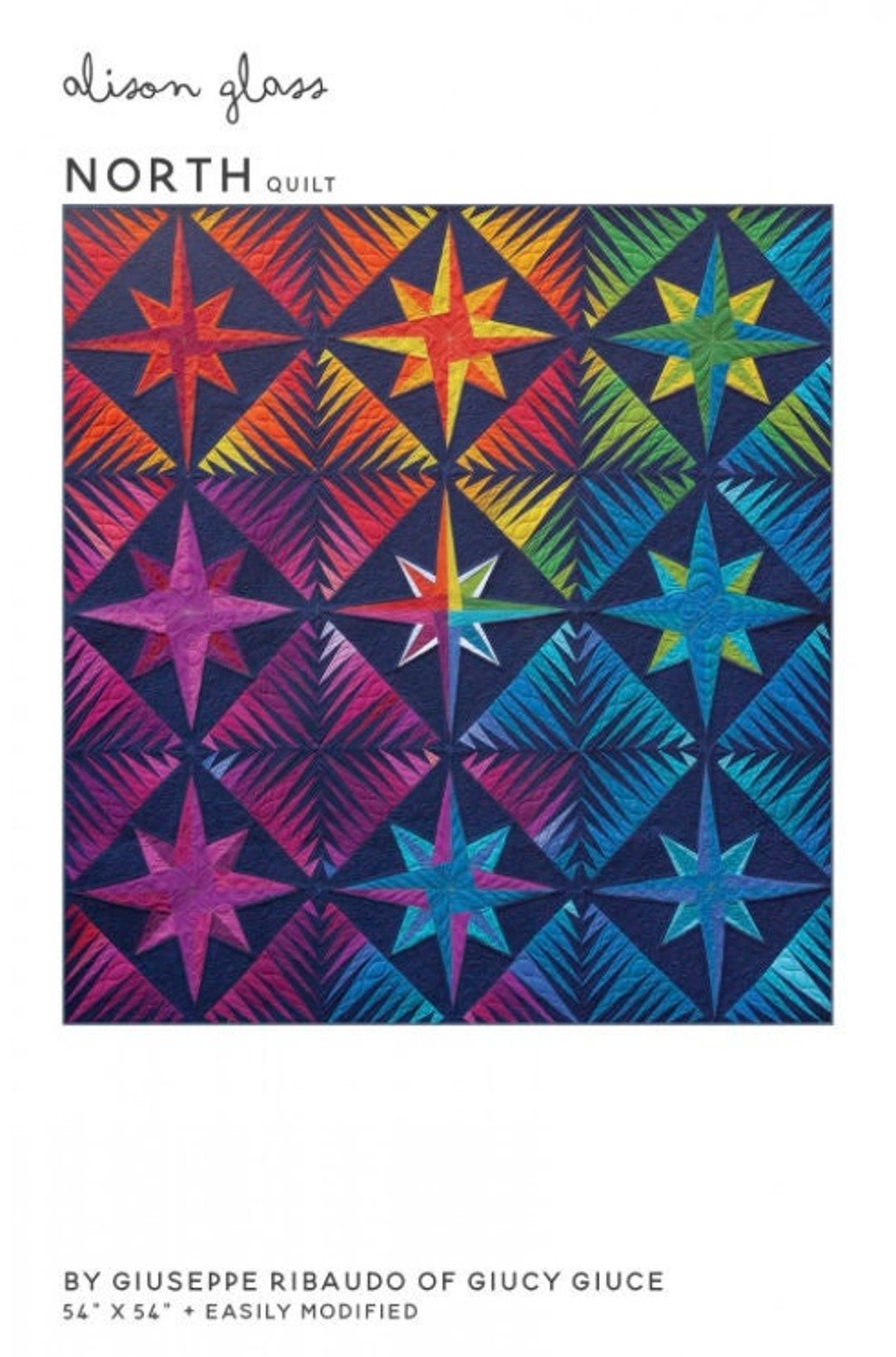 Alison Glass North Quilt Pattern by Giuseppe Ribaudo of - Etsy