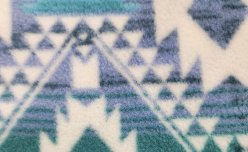 FLEECE Camelot Fleece Prints Rhapsody Boho Geo Teal - Etsy