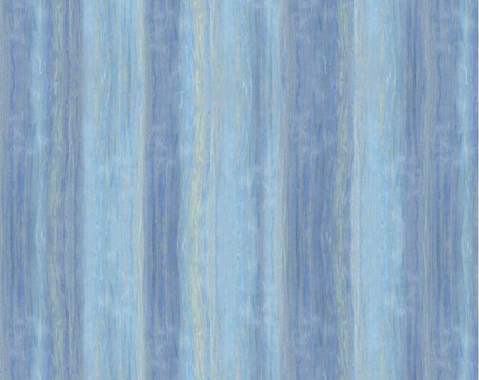 FAT QUARTER P&B Textiles Into the Wild Digitally Printed Water Stripe ...