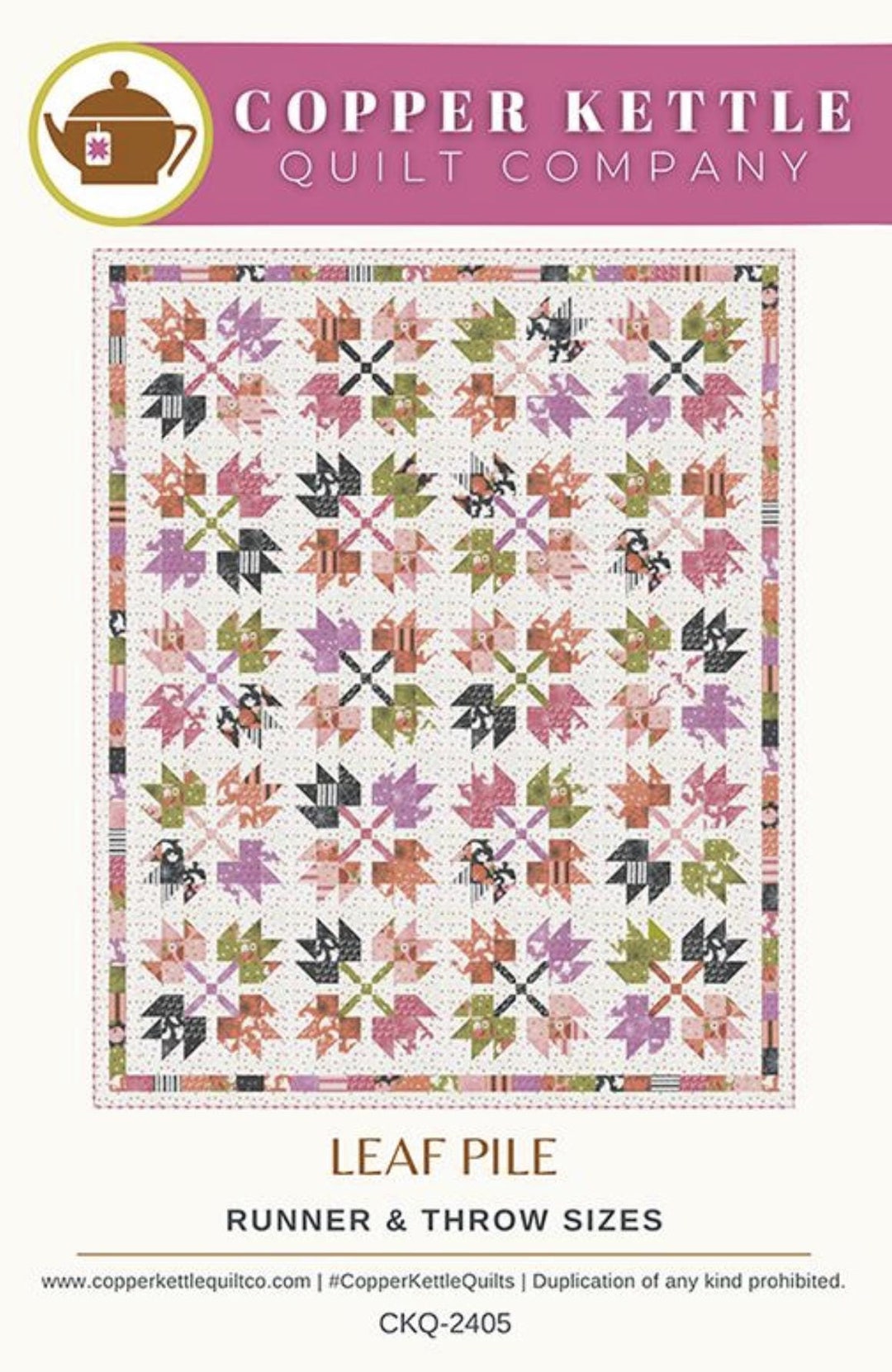Leaf Pile by Copper Kettle Quilt Company Quilt Pattern - Etsy