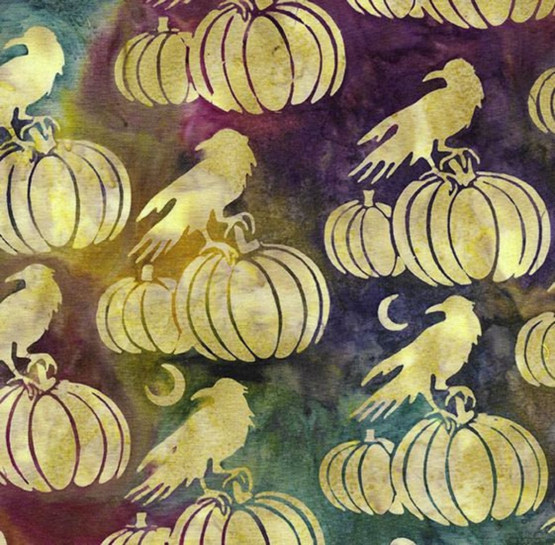 Island Batik Pumpkin Spice Pumpkin Raven Beaujolais - Etsy Island Batik Pumpkin Spice Pumpkin Raven Beaujolais - Etsy